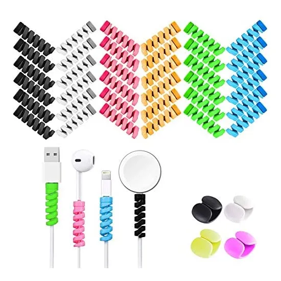 USB Cable Protector Disconnection Cover 36 pieces and Cable Clip Code ...