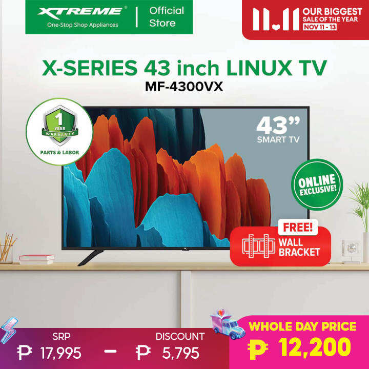 X-SERIES 43 inch Linux Smart TV Full HD Slim Bezel Pre-installed ...