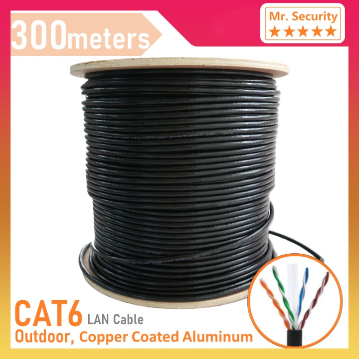 300m CAT6 Copper Outdoor UTP LAN Cable, CCA High Quality 23AWG 1/0.50mm ...