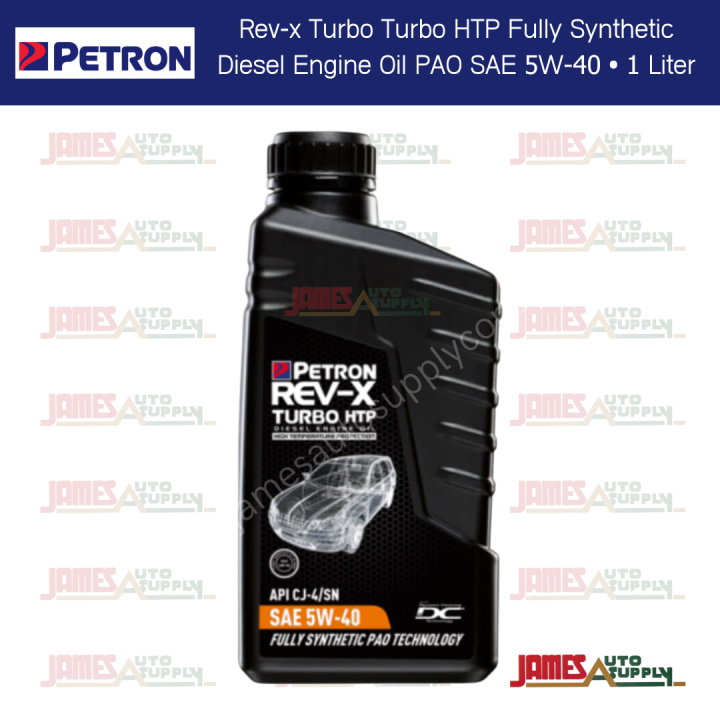 Rev-x Turbo HTP Fully Synthetic Diesel Engine Oil PAO SAE 5W-40 1 Liter ...