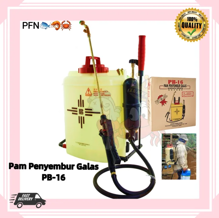 Pam Penyembur Galas PB-16 Knapsack Sprayer 16L/PB16/Gricultural Manual Pump Chemical Pressure ...