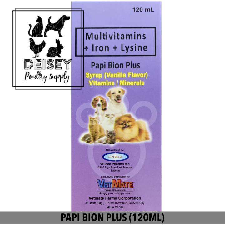 NEW PAPI BION PLUS - OLD PAPI IRON Plus B-Complex for Dog & Cat ...