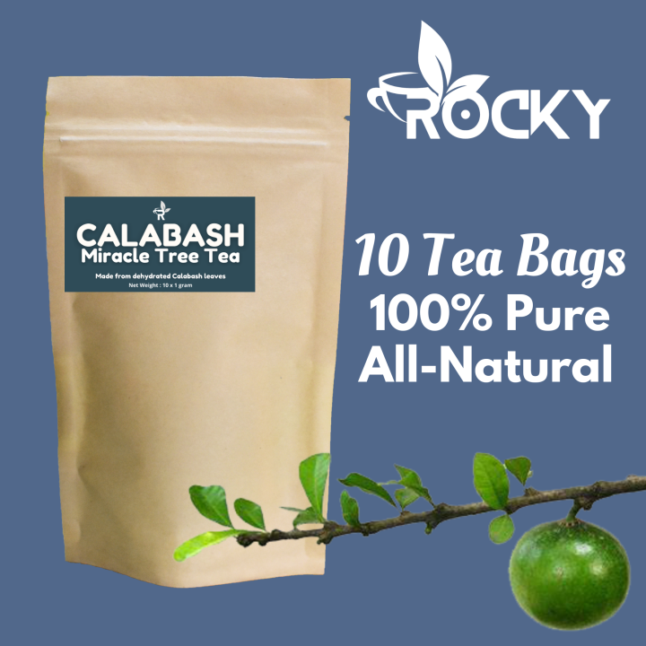 Calabash Leaves Tea //Miracle Fruit Tree//10 tea bags//100% Pure and ...
