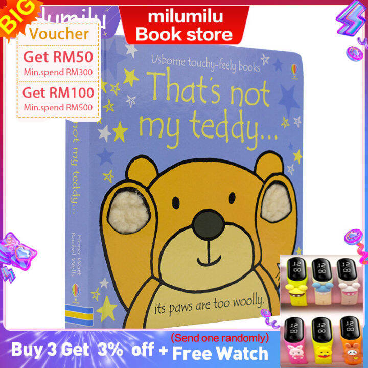milumilu Usborne Original English book That's Not My Teddy Touch book Children's educational toy ...