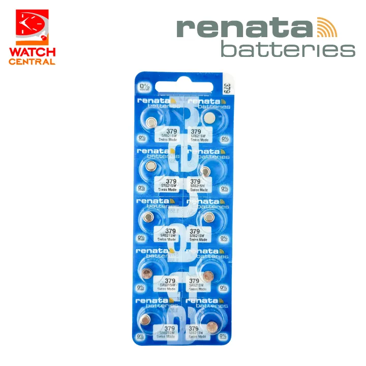 Renata 379 SR521SW Watch Battery Pack of 10 Pieces | Lazada PH