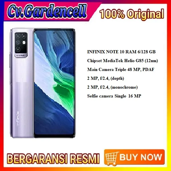 INFINIX NOTE 10 RAM 6/128GB GARANSI RESMI | Lazada Indonesia