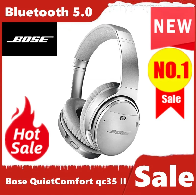 【Fast Delivery】BOSE QC35 II QuietComfort 35 ANC Wireless Bluetooth Head-mounted Noise Cancelling ...