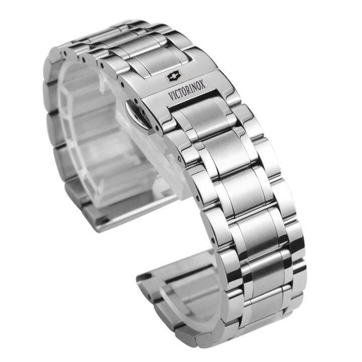 Original Victorinox Watch Band Frosted Steel Band Solid Stainless Steel ...