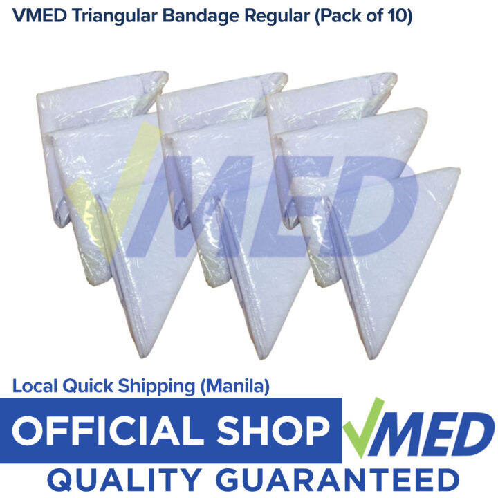 VMED Triangular Bandage Regular (Pack of 10) | Lazada PH
