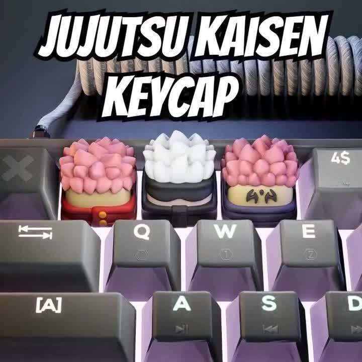 Original Anime Keycaps Junior Kaisen PersonAlibabazed 3D Resin Keycaps ...
