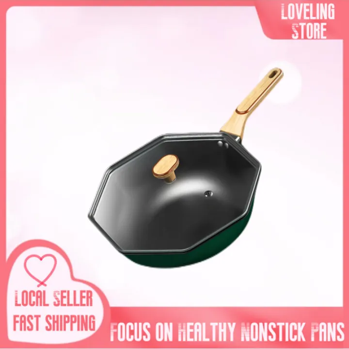 GAOBOOS 32CM Octagon Non Stick Deep Frying Pan original export to Japan ...