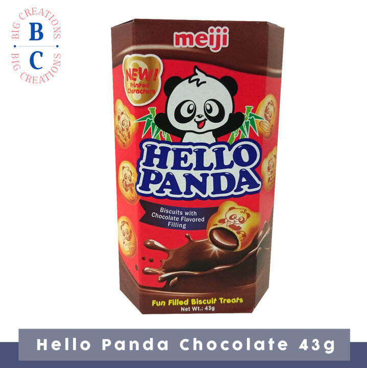 Meiji Hello Panda Chocolate Filled Biscuit 2 pcs | Lazada PH