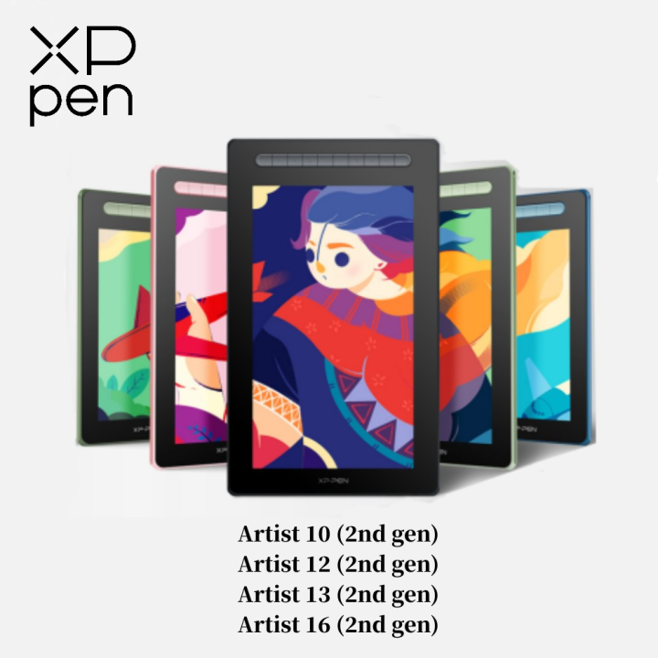 XPPen Artist 10 / 12 / 13 / 16（2nd gen） 10-16 inch Portable Drawing Display Android Support ...