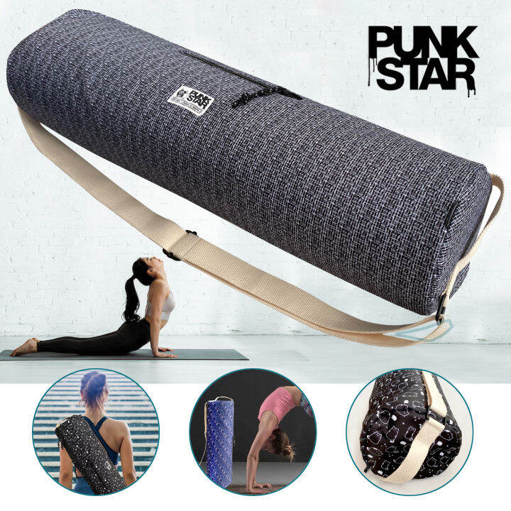 PUNKSTAR สายสะพายปรับระดับได้น้ําหนักเบาพับได้กระเป๋าเสื่อโยคะ | Lazada ...