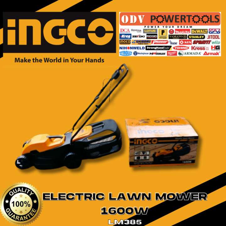 Ingco LM385 1600W Electric Lawn Mower - ODV POWERTOOLS | Lazada PH