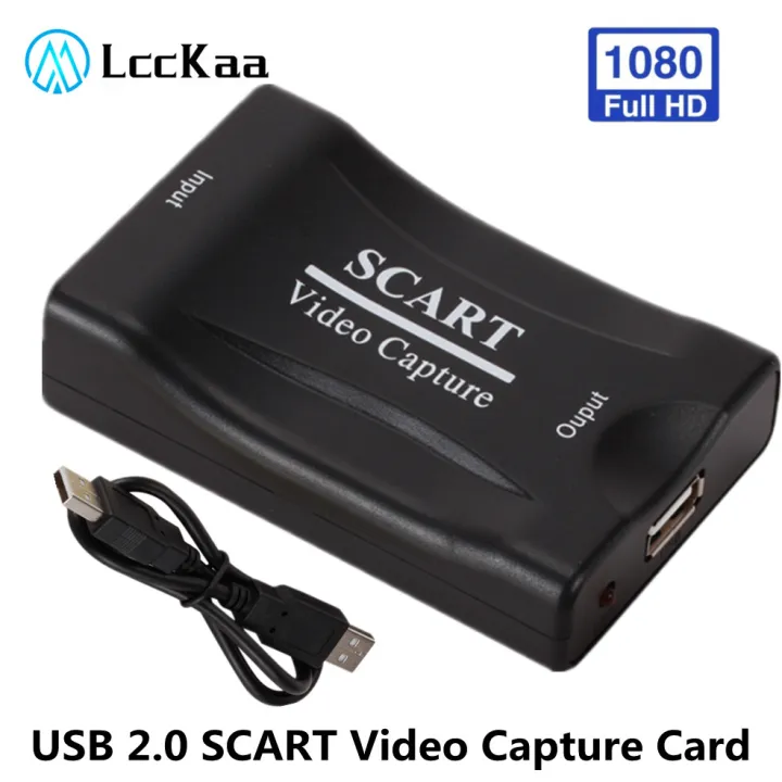 LccKaa 1080P USB 2.0 Video Capture Card Scart Gaming Record Box Live ...