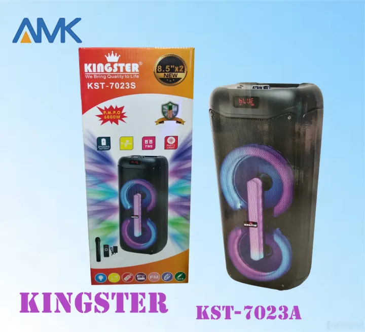 KINGSTER PORTABLE PARTY SPEAKER KST-7023A (50 W )8.5 X 2 " | Lazada PH