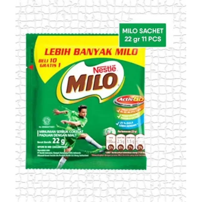 milo renteng 22 gram 22gr 22 gr 11 sachet 10 gratis 1 | Lazada Indonesia