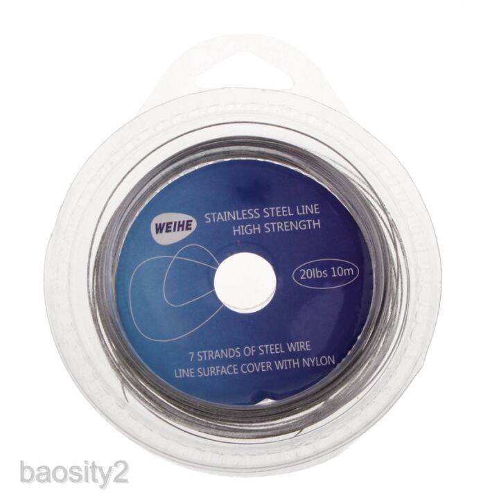 10m Jigging Wire Fish Jigging Line Fishing Wire Stainless Steel Leader ...