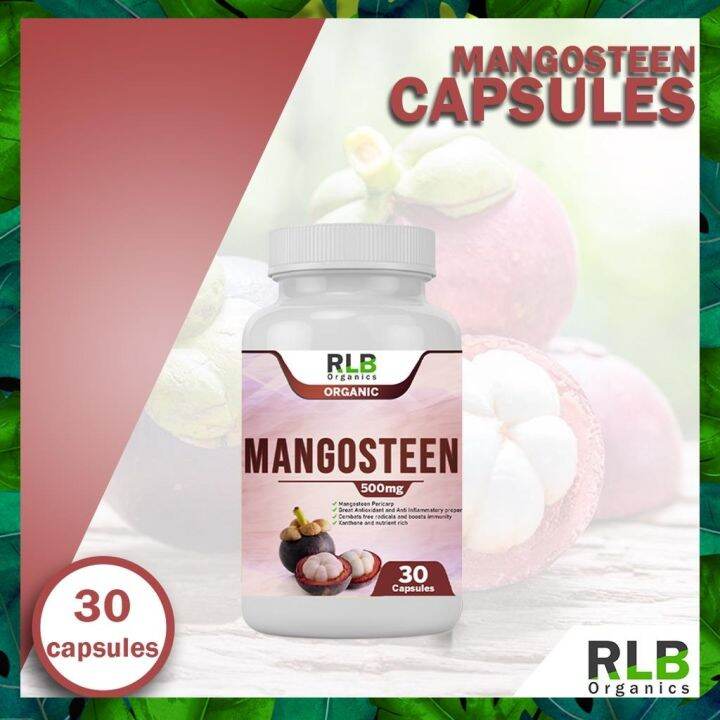 Organic Natural Mangosteen Capsules (30 60 100 Capsules) Antioxidant ...