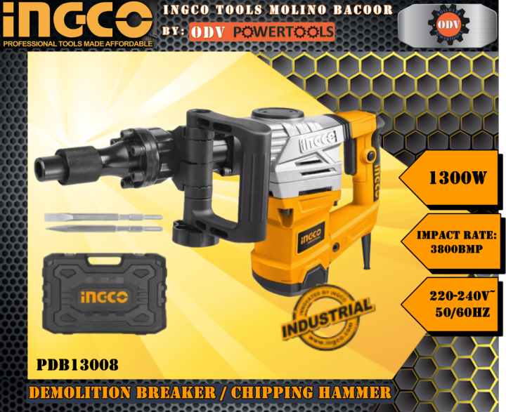 Ingco PDB13008 1300W Demolition Breaker / Hammer ~ ODV POWERTOOLS ...