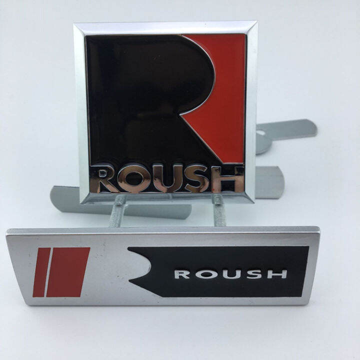 For Ford Mustang Roush logo Front grille emblem 3D metal badge with ...