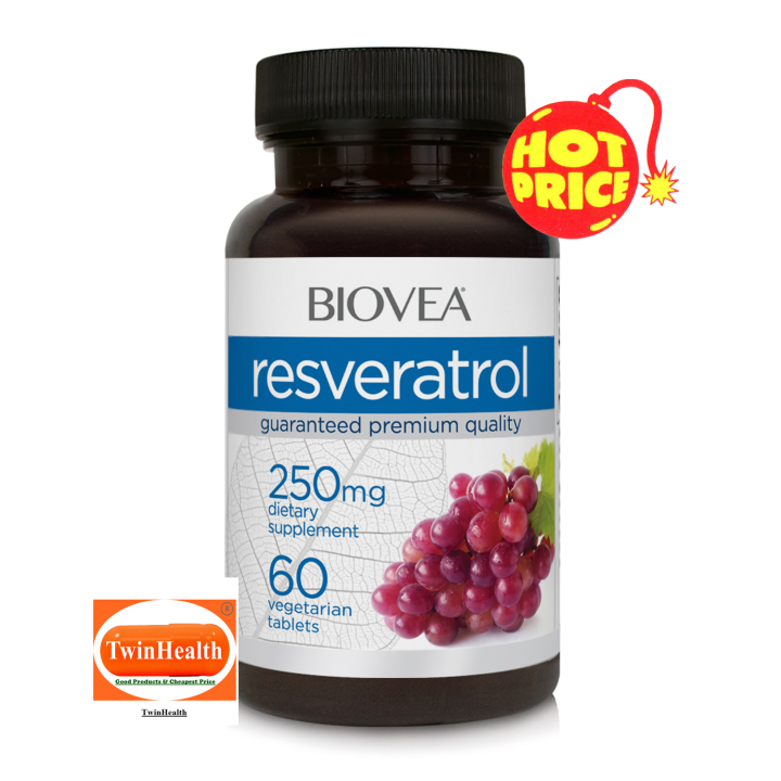 BIOVEA RESVERATROL 250 mg / 60 Vegetarian Tablets | Lazada.co.th