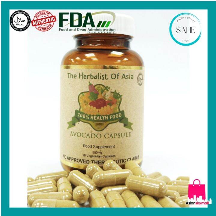The Herbalist Of Asia Avocado Capsule 500mg 90 Vegetarian Capsules ...