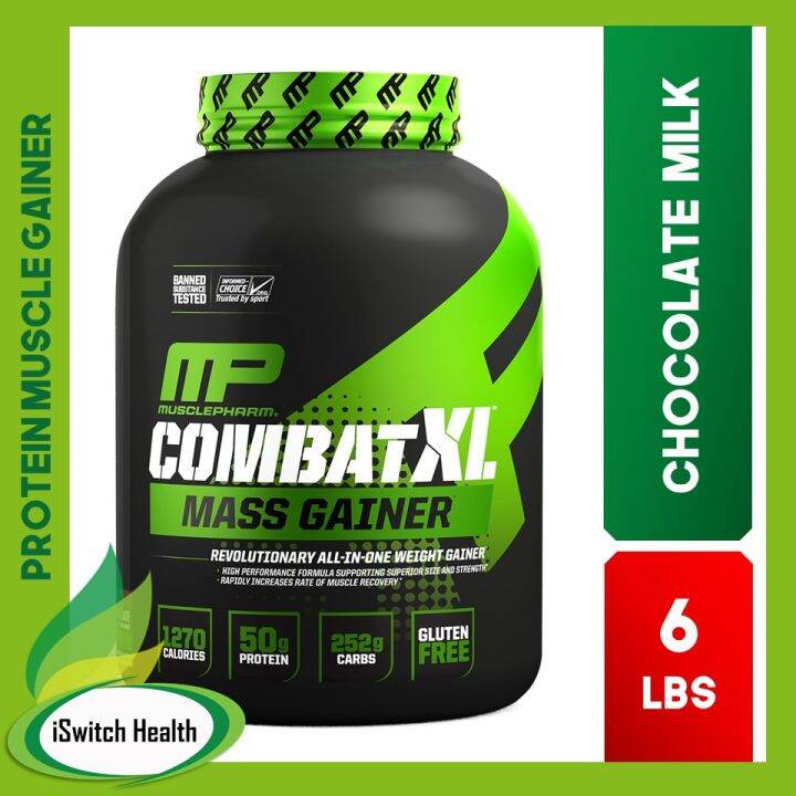 MusclePharm Combat XL Mass Gainer - 6lbs Chocolate Milk | Lazada PH