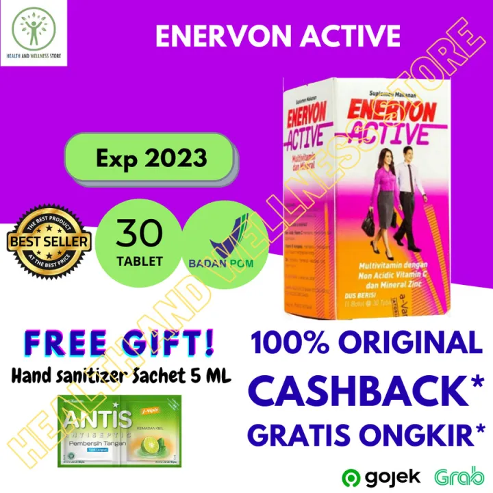 ENERVON ACTIVE ENERVON C ACTIVE 30 TABLET VITAMIN C MULTIVITAMIN IMUN ...
