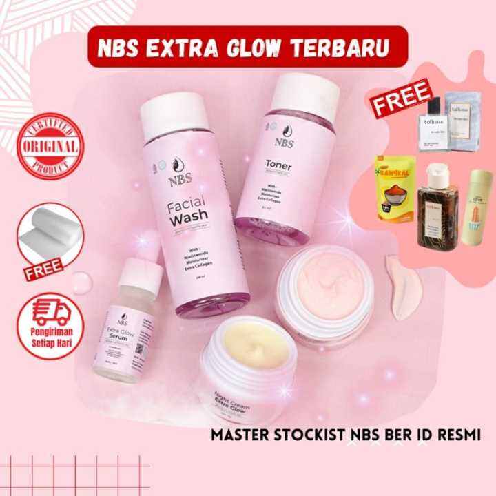 (PROMO) NBS SKINCARE Paket Extra Glow Terbaru 5 Item - NBS ULTIMATE ...