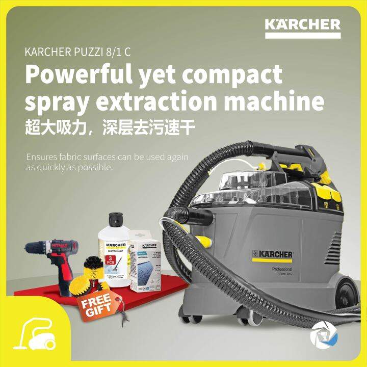 KARCHER PUZZI 10/1 PUZZI10/1 SPRAY-EXTRACTION CLEANER 1250W | 254 MBAR ...