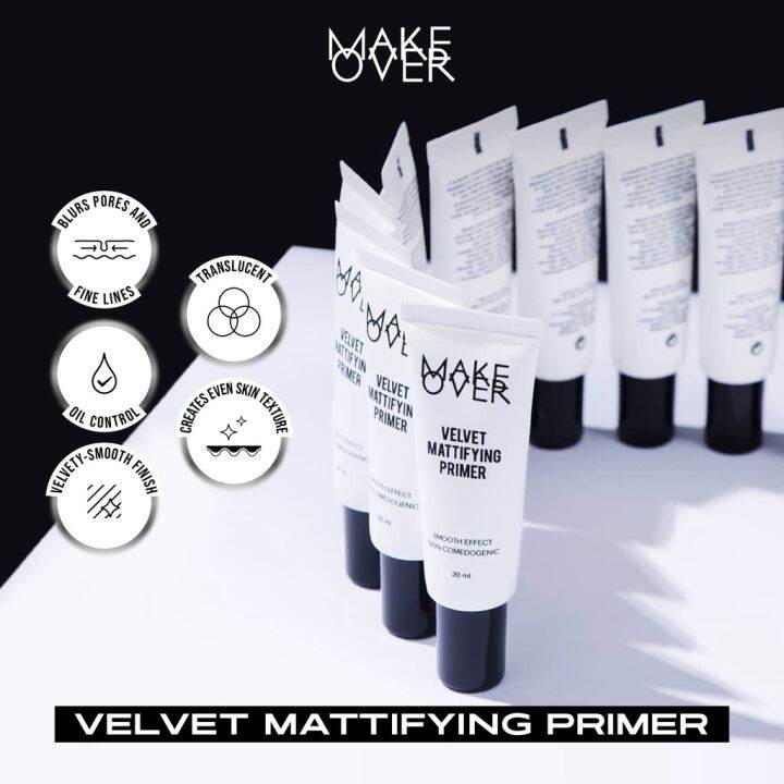 Velvet Mattifying Primer 20 ml By MAKE OVER | Lazada Indonesia