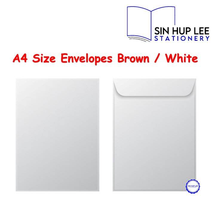 A4 Size White/Brown Envelopes /Sampul Surat / 信封 10 Sheets | Lazada