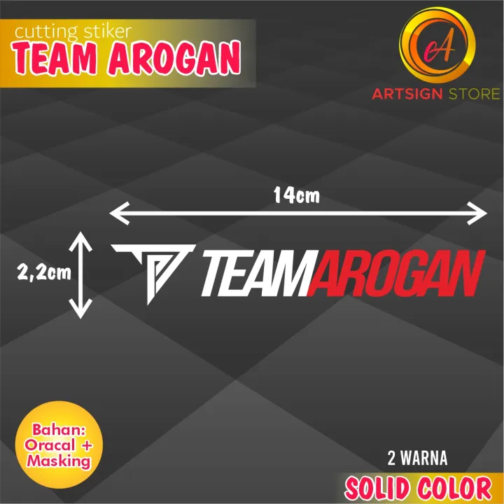 Cutting Stiker TARGN Sticker Team Arogan Cutting Logo TARGN Stiker ...
