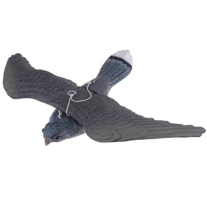 Realistic Flying Bird Hawk Pigeon Decoy Pest Control Garden Scarer ...