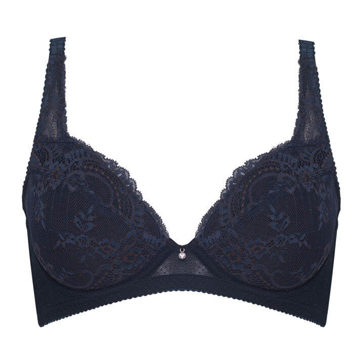 XIXILI EVIE DEMI CUP BRA (DARK BLUE) | Lazada