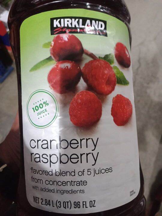 Kirkland Signature 100% Cranberry Raspberry Juice 96 oz/2.8L | Lazada PH