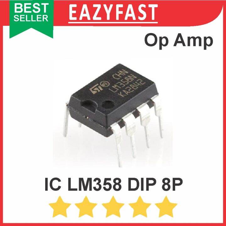 IC LM358 Dual OPAMP OP-AMP DIP 8 Pin Operational Amplifier | Lazada ...