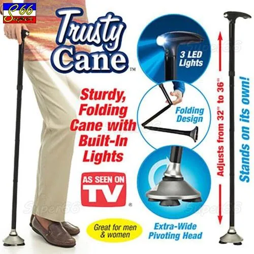 Magic Foldable Trusty Cane with Light | Lazada PH