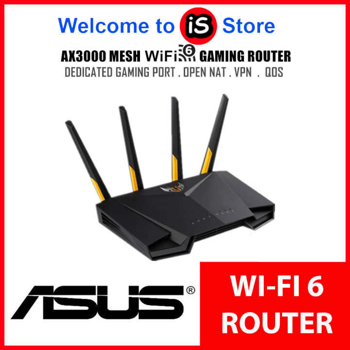 ASUSus TUF Gaming TUF AX3000 Dual Band WiFi 6 TUF-AX3000 Router AiMesh ...
