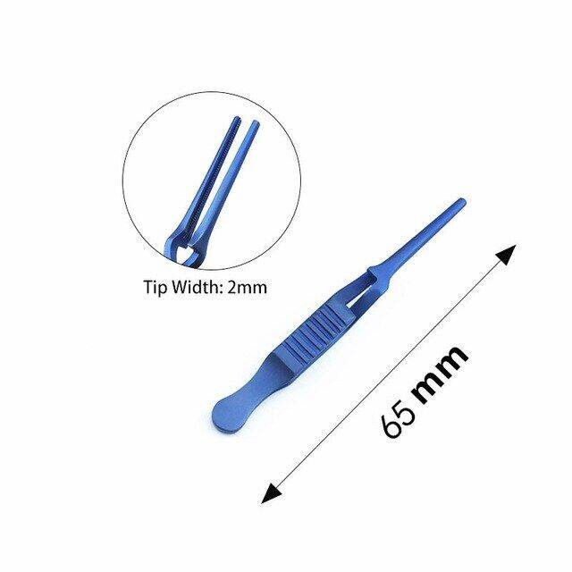 Titanium serrefine straight / curved / angular jaw non-invasive tip ...
