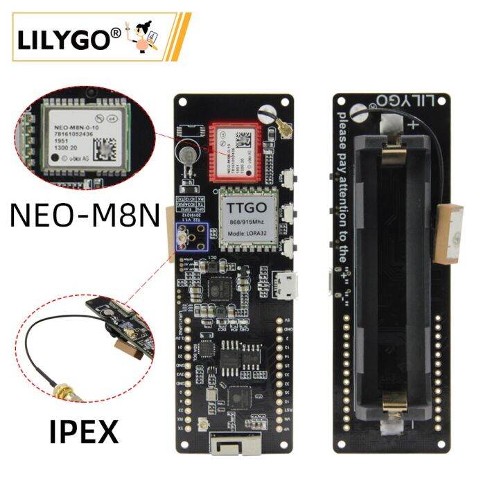 ลิลีโก®TTGO V1.1 T-Beam ESP32 IPEX 433/868/915/923MHZ โมดูล Wifi บลูทูธ ...