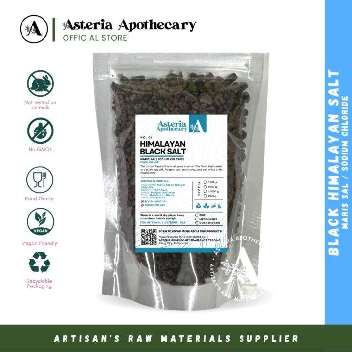 opba36 Himalayan Black Salt Black Salt Pakistan Food Grade 100g / 500g ...
