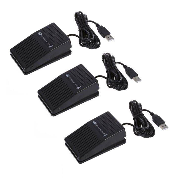 3X USB Foot Pedal Switch Control Keyboard Action for PC Computer Games ...