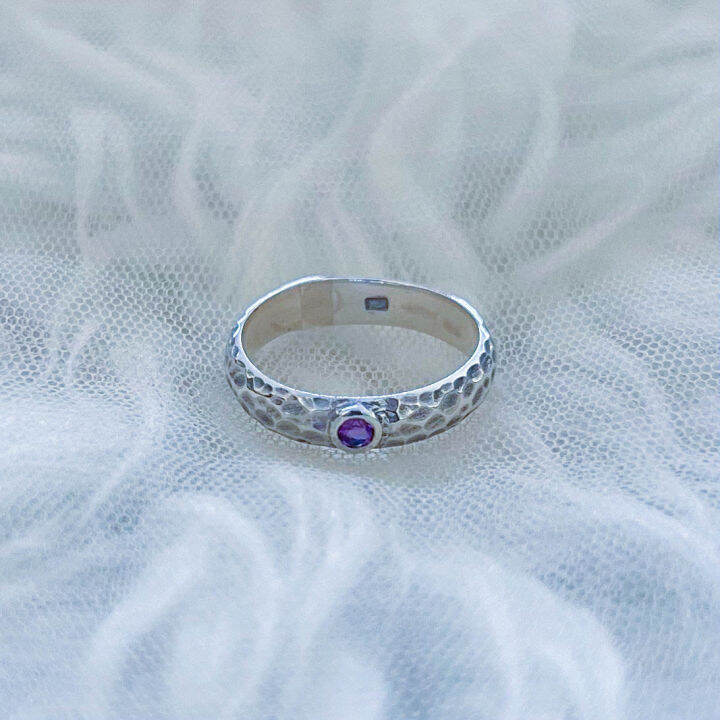 Perhiasan wanita cincin perak sterling silver 925 tourmaline simple ...