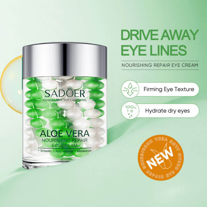 ROREC SADOER Aloe Vera Nourishing Repair Eye Cream Moisturizing Refreshing Reducing Fine Lines ...