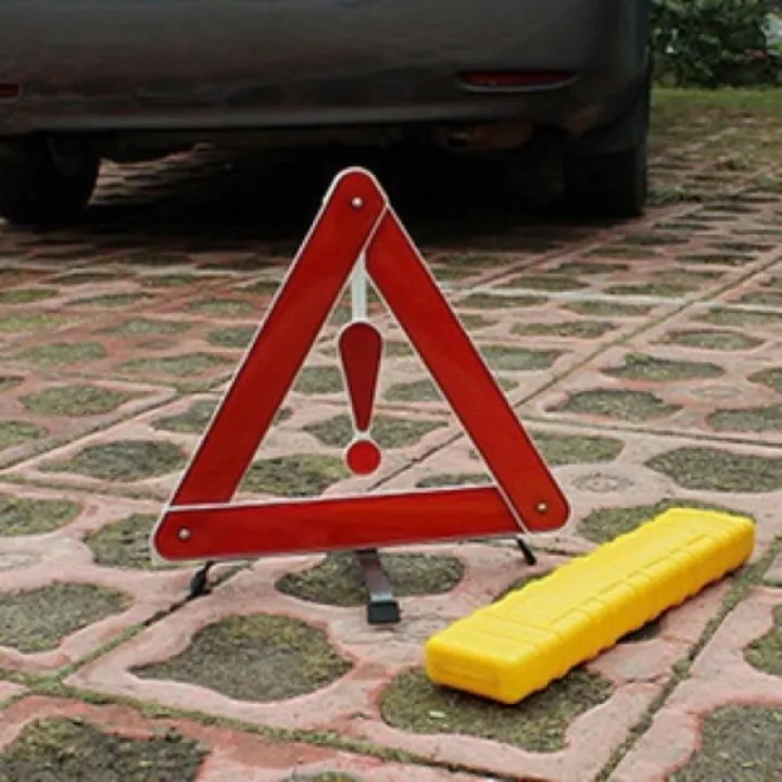Warning Device Triangle Sign For Road Vehicles Safety Emergency | Lazada PH