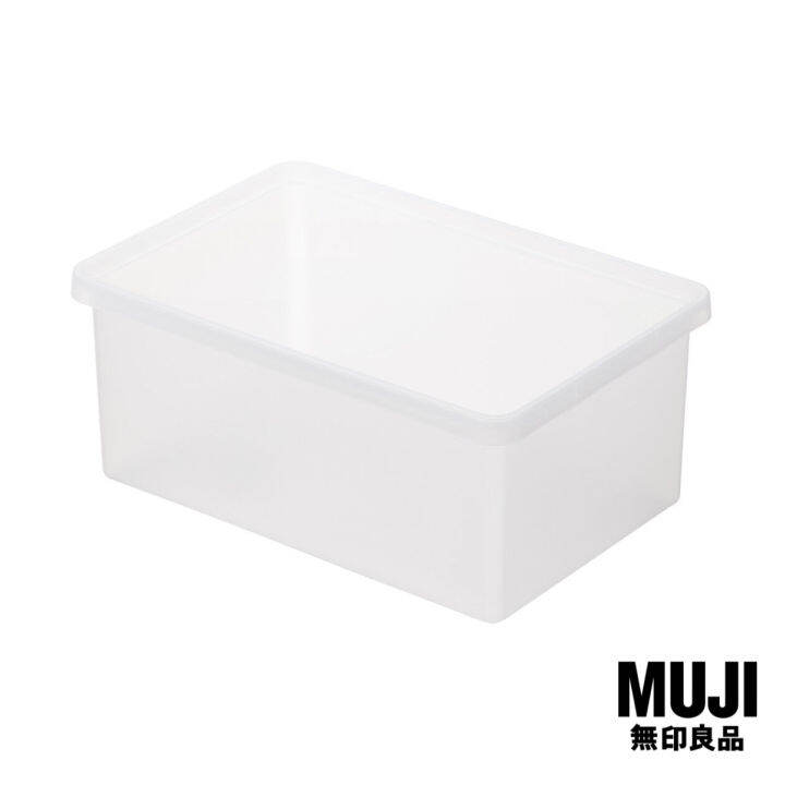 มูจิ กล่องเก็บของโพลีโพรพิลีน - MUJI PP Box Medium (W37× D25 × H16 cm ...