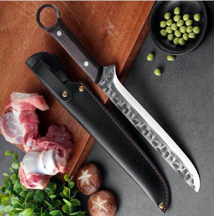 Hand forged stainless steel deboning knife Mongolian hand meat split ...